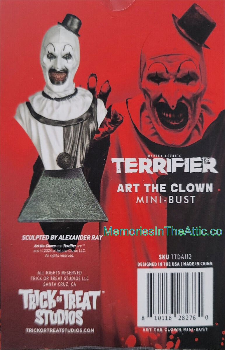 Trick Or Treat Studios Mini Bust Terrifier Movie Horror Art The Clown ...