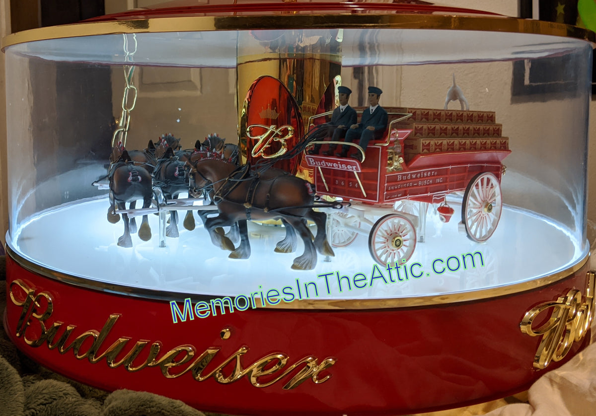 Budweiser Clydesdale Parade Carousel Light Lamp Light Ballast Transfor ...