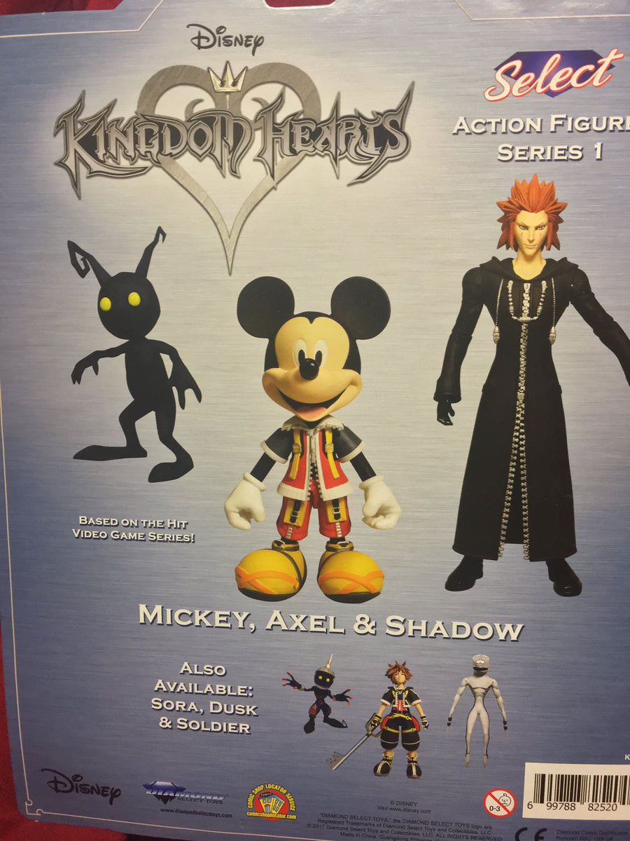 Diamond Select Disney Kingom Of Hearts Mickey Mouse Axel Shadow Action ...